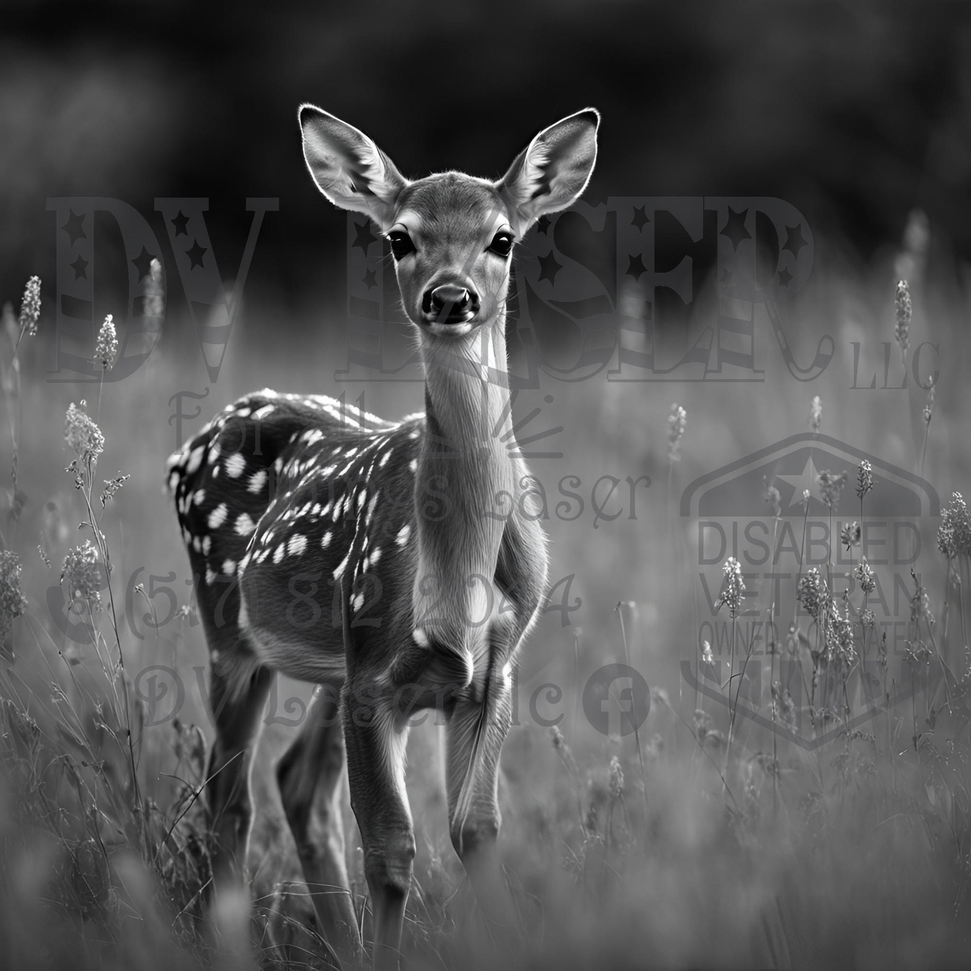 Fawn in Nature Printable Image - Instant Download - Laser-ready - Etsy