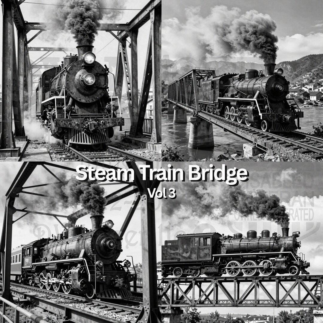 Steam Train Bridges Vol 3 Laser Engraving Files | Iron Trestle ...