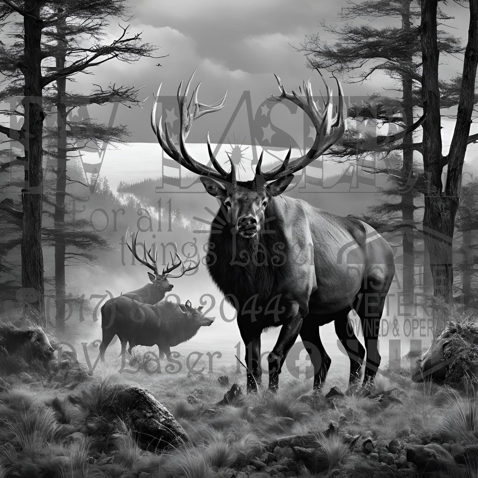 Hunting Big Game - Laser-ready - Digital File for DIY Projects - Etsy