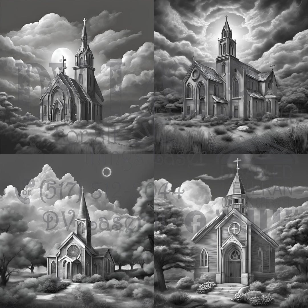 Church - Faith - Christian - Slate Coaster - Digital Wall Art - Etsy