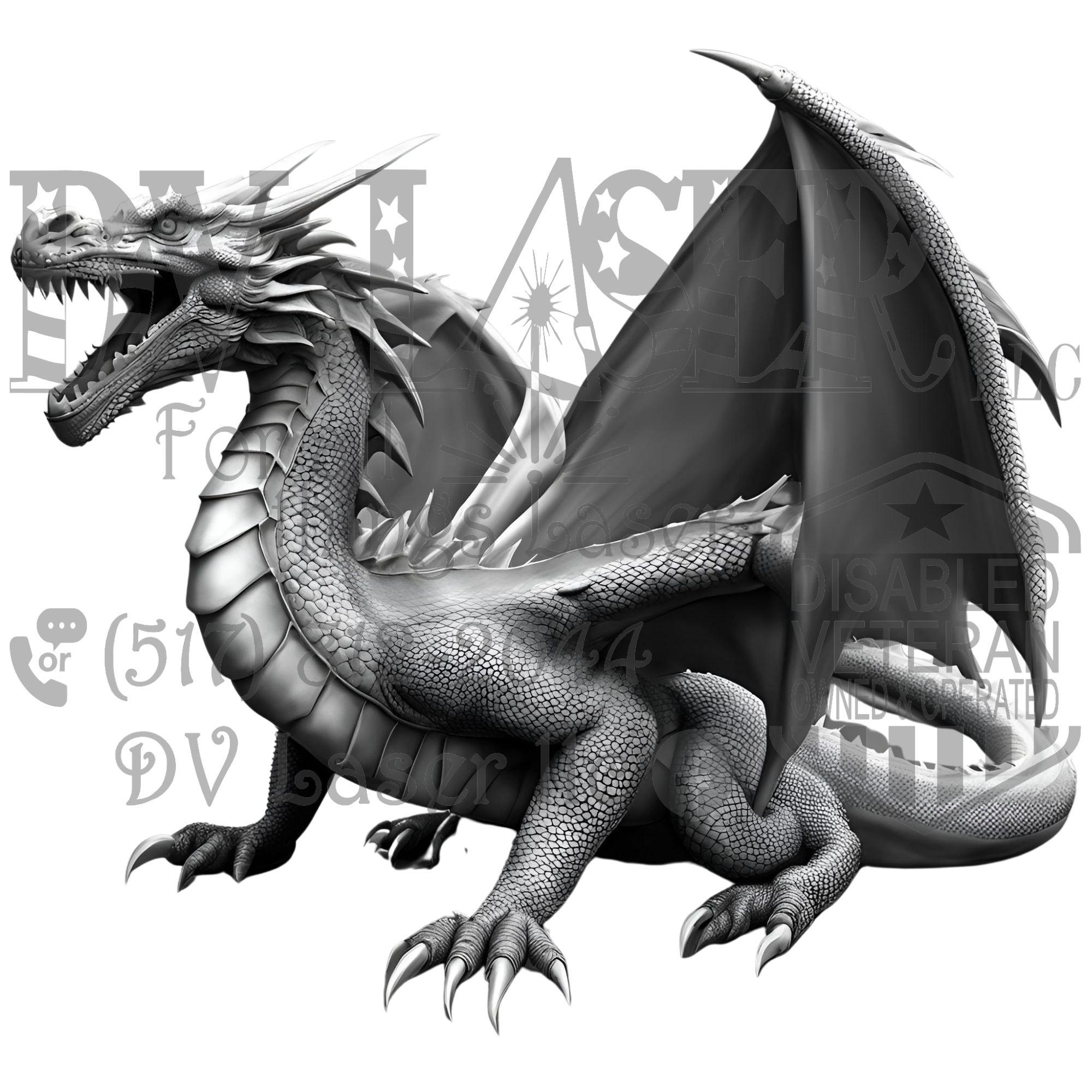 Mythical Dragons - Laser Ready File - Printable for Canvas Wall Art - Etsy