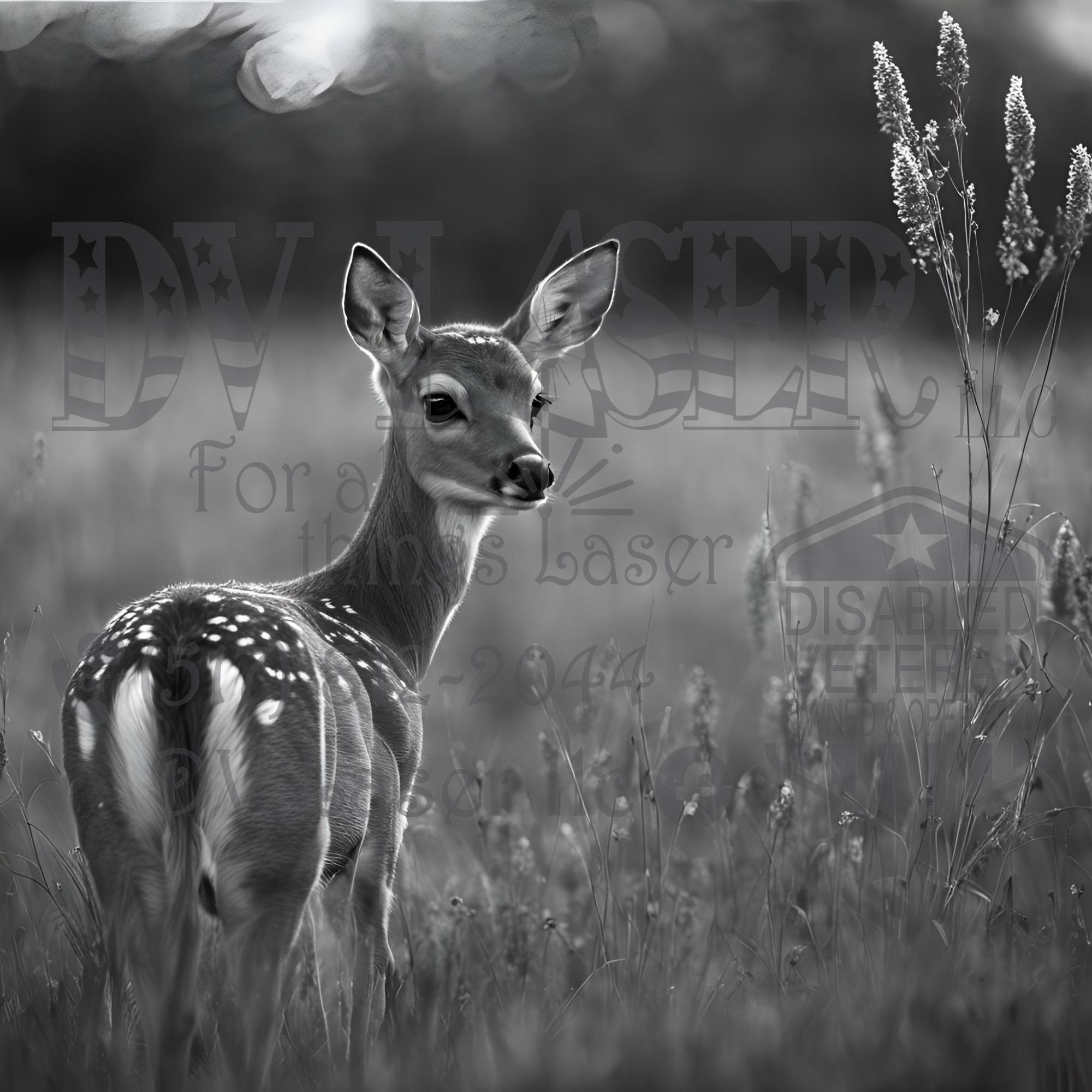 Fawn in Nature Printable Image - Instant Download - Laser-ready - Etsy