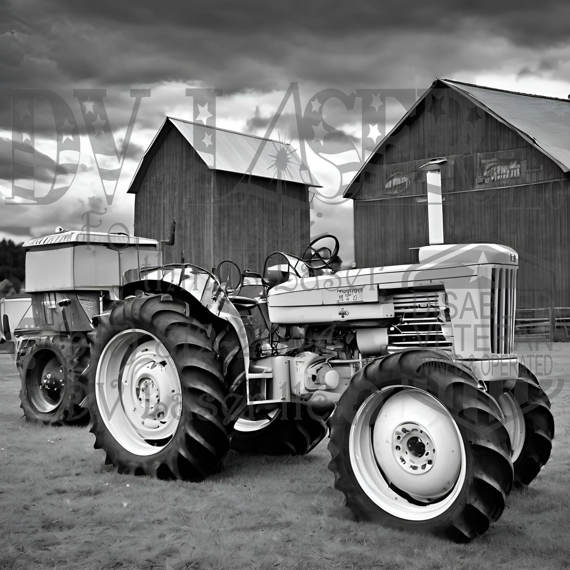 Tractors & Farm - Laser Craft - Printable Art - Etsy