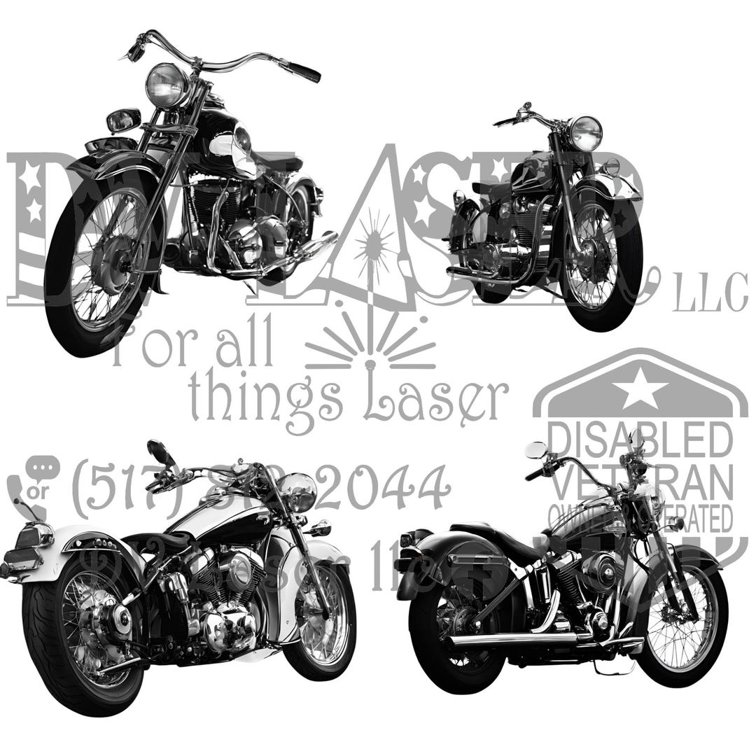 Motorcycle Laser Design - Gifts - DIY Projects - Instant Download ...