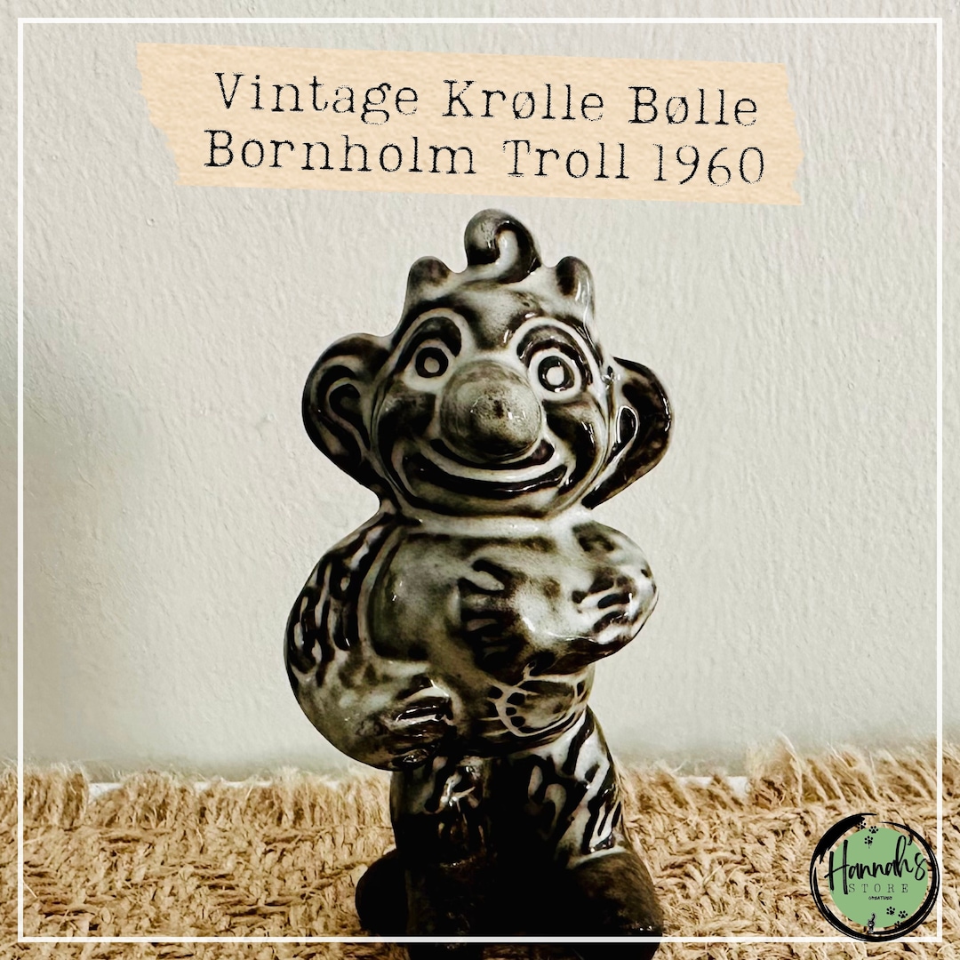 Vintage Krølle Bølle Bornholm Troll Figurine Danish Folk Art by ...