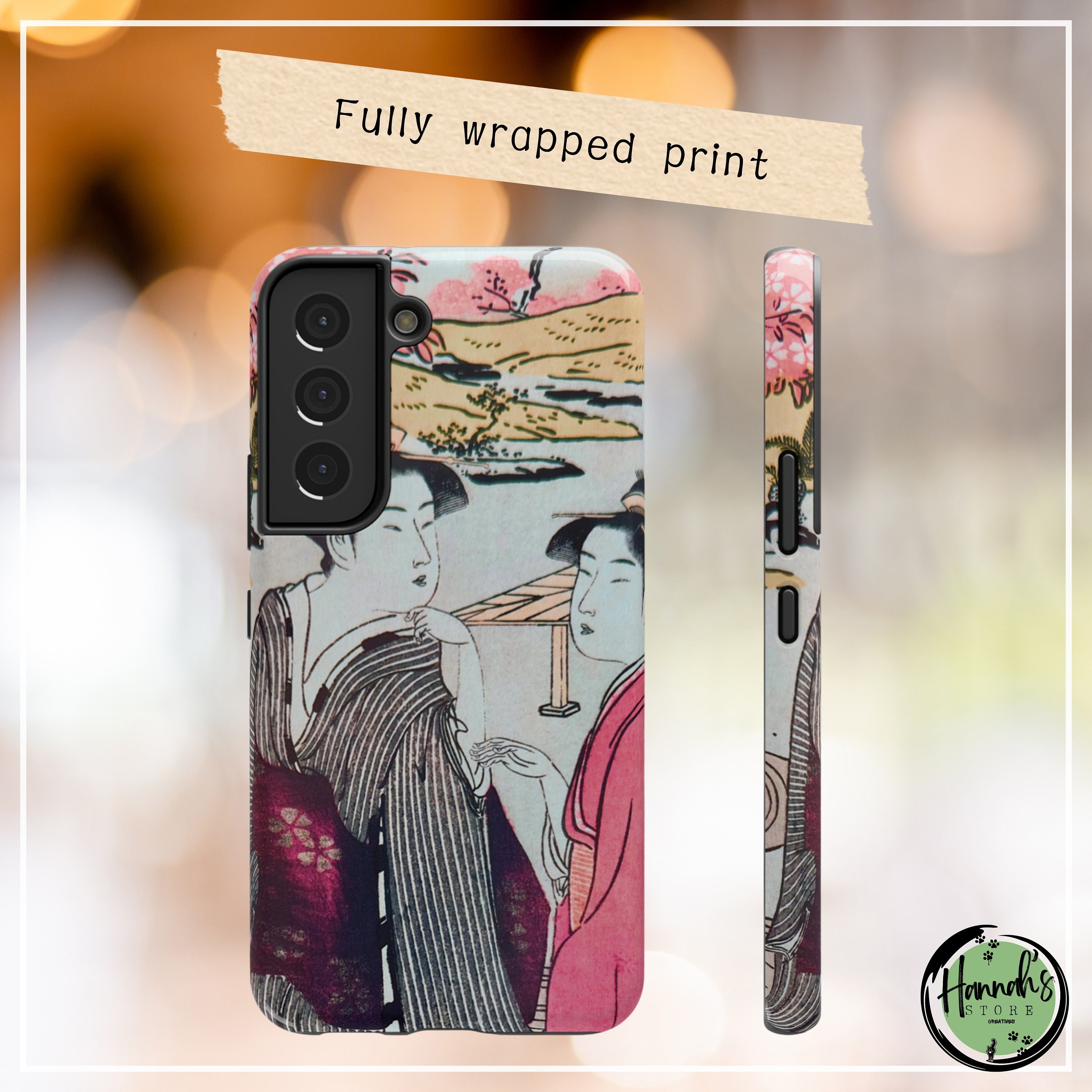 Vintage Japanese Woodblock Ukiyoe Print Kimono Women by Eishi Hosoda ...