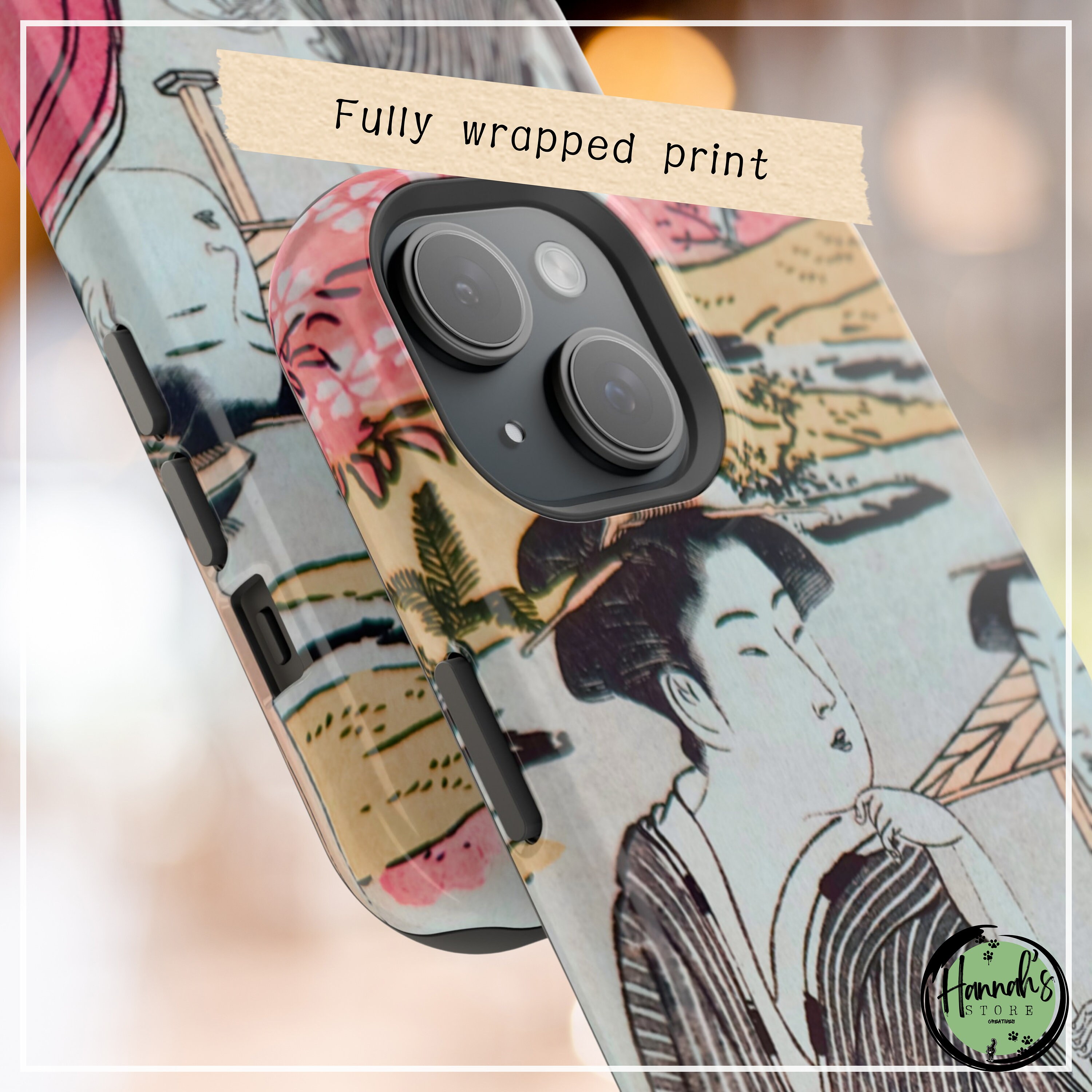 Vintage Japanese Woodblock Ukiyoe Print Kimono Women by Eishi Hosoda ...