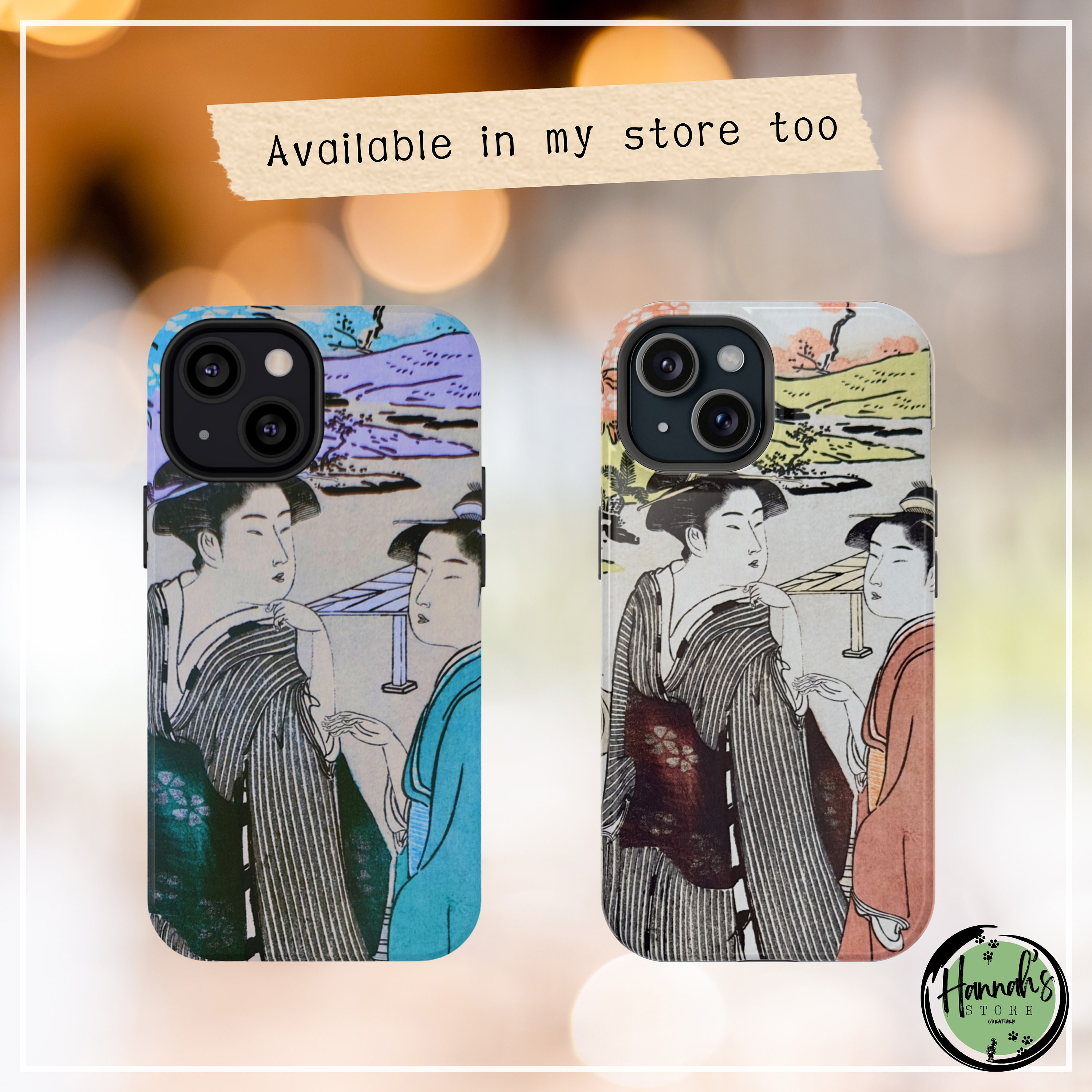 Vintage Japanese Woodblock Ukiyoe Print Kimono Women by Eishi Hosoda ...