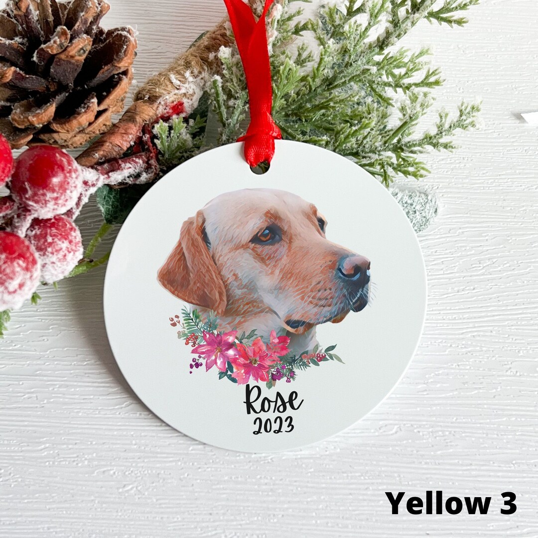 Yellow Labrador Retriever Christmas Ornament - Lab - Picture Options ...