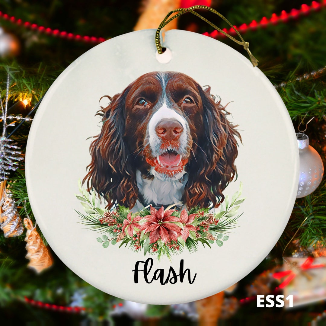 English Springer Spaniel Christmas Ornament - Picture Options - Custom ...