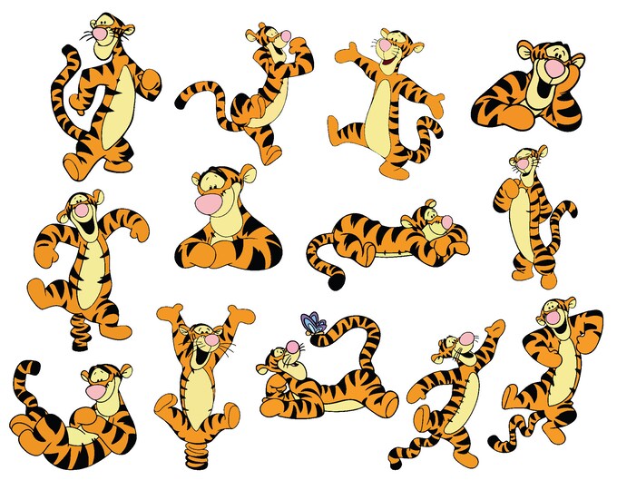 Tigger 6 Svg, Png, Pdf, Dxf - Etsy Canada