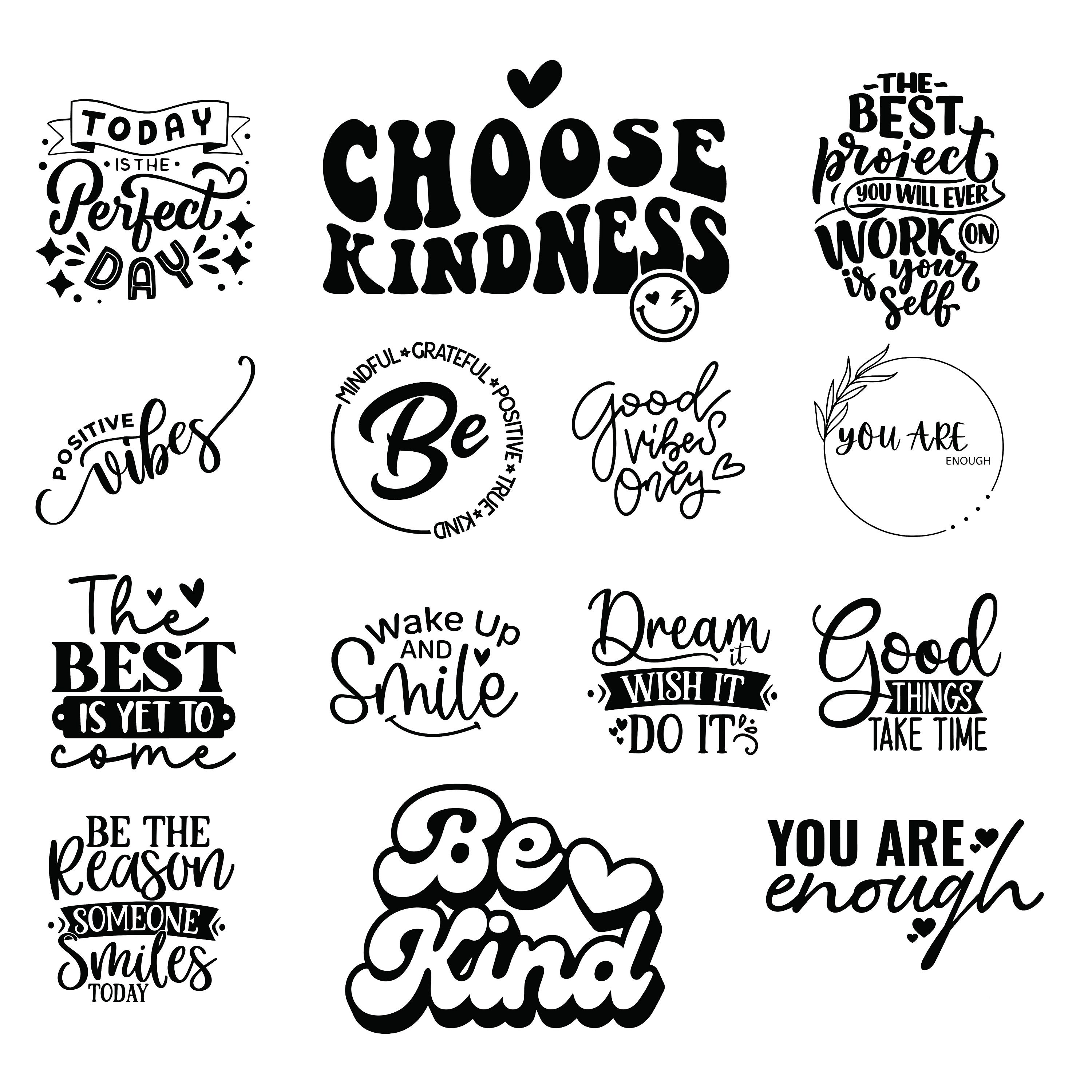 Positive Quote Svg, Self Love Svg, Affirmation Svg, Cute Inspirational ...