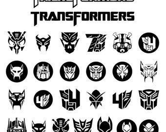 Transformers Svg, Transformer SVG Faces, Transformers Logo Layered SVG ...