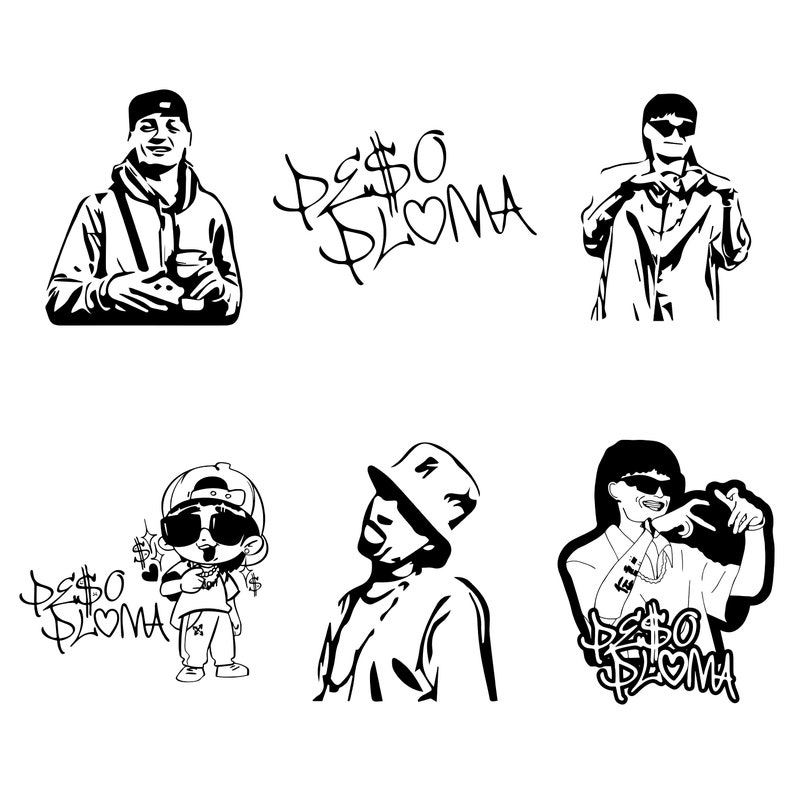 Peso Pluma SVG, Peso Pluma Kitty, Peso Pluma Digital Clipart, Peso ...