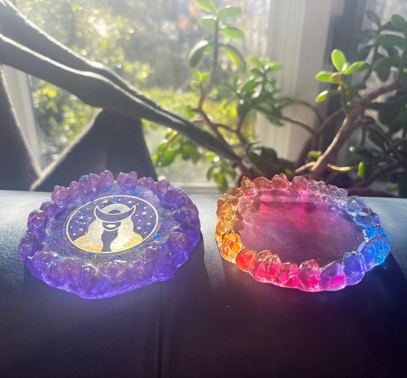Custom Resin Crystal Coaster - Etsy