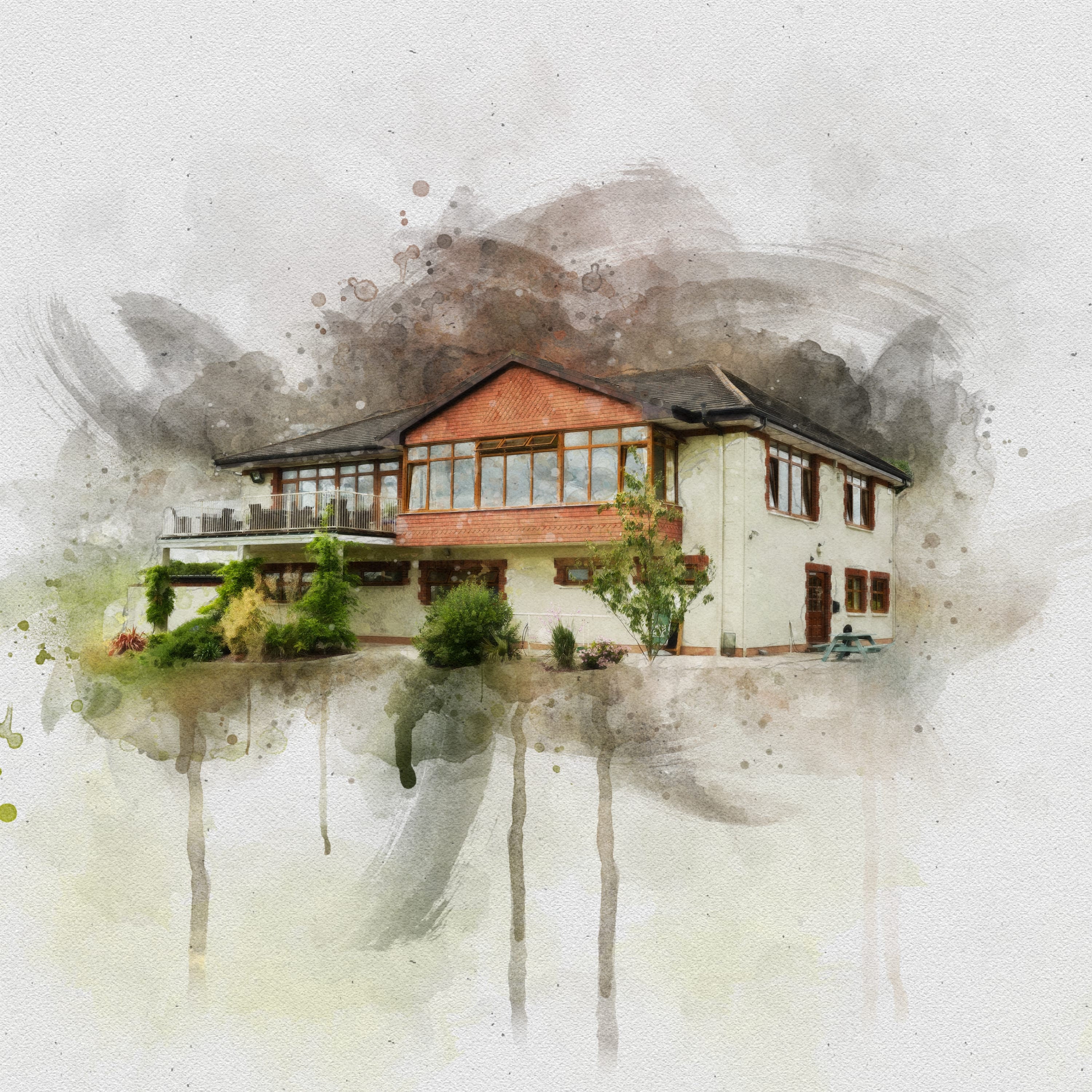Home Portrait, House Painting, Housewarming Gift, Our First Home Sign ...