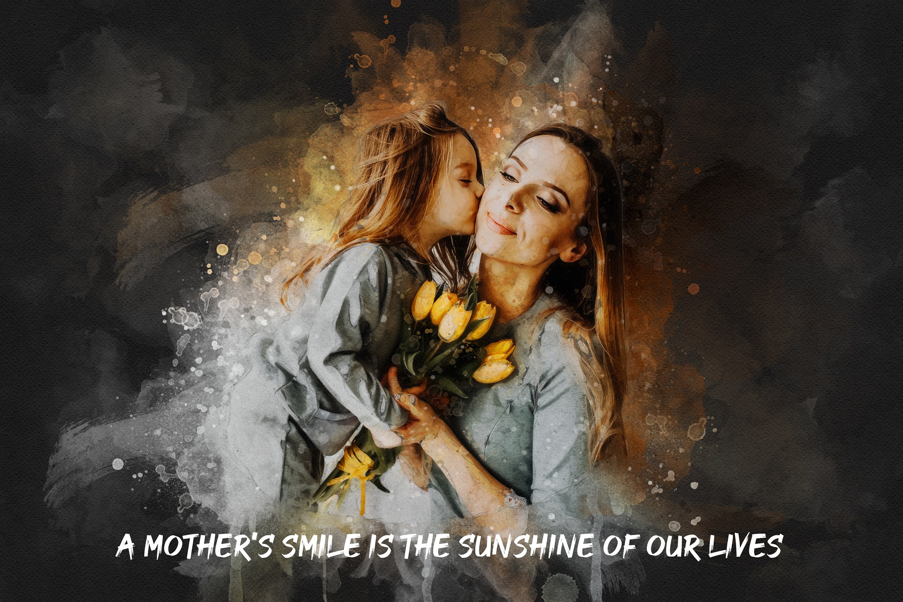 Custom Mother Daughter Illustrationmom Daughter Personalized - Etsy