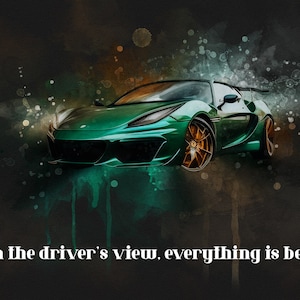 Fathers Day Gift Custom Car Portrait, Car Lover Gift Car Guy Car ...