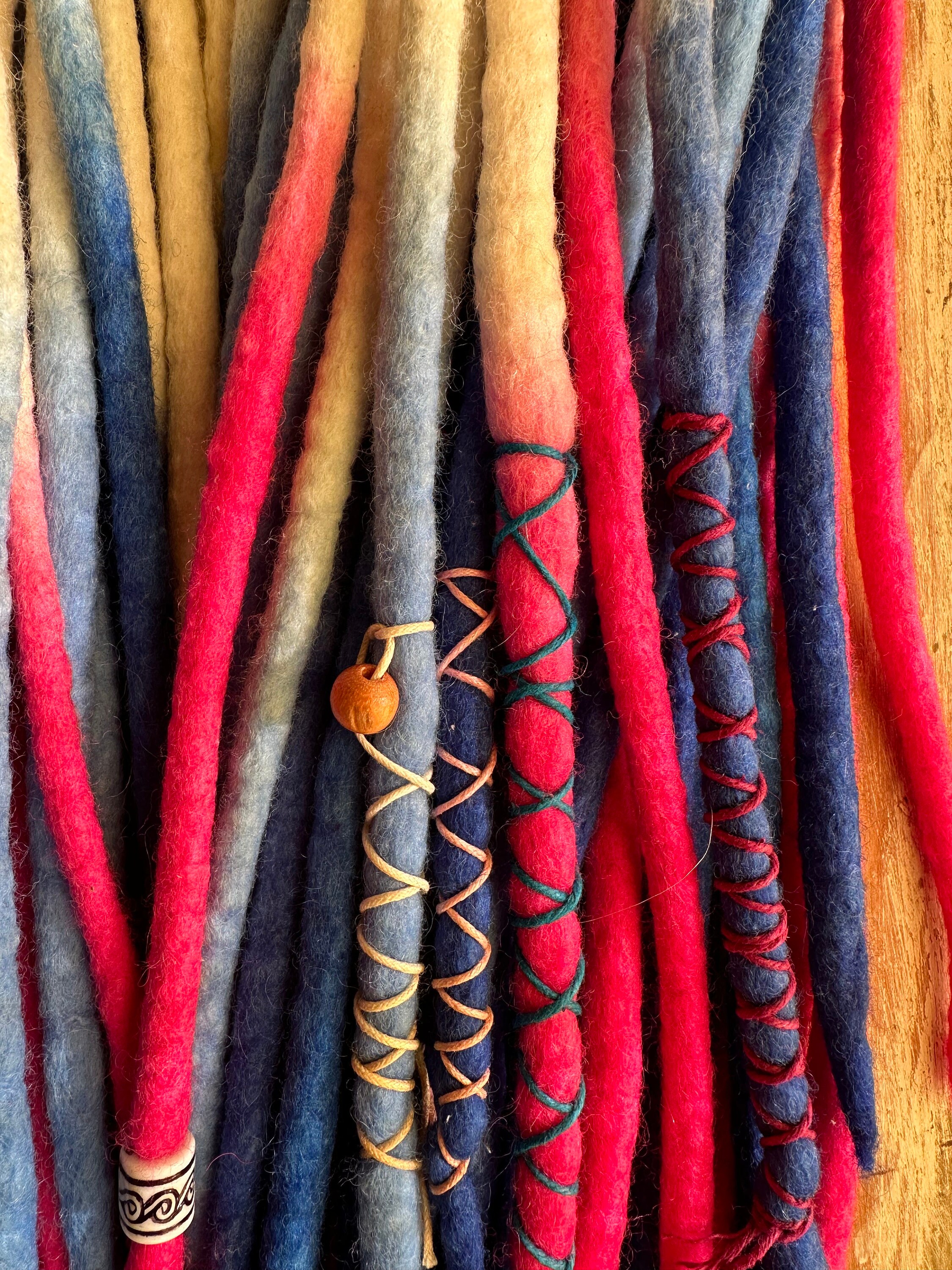 Double Ended Wool Dreadlocks Extensions - Etsy