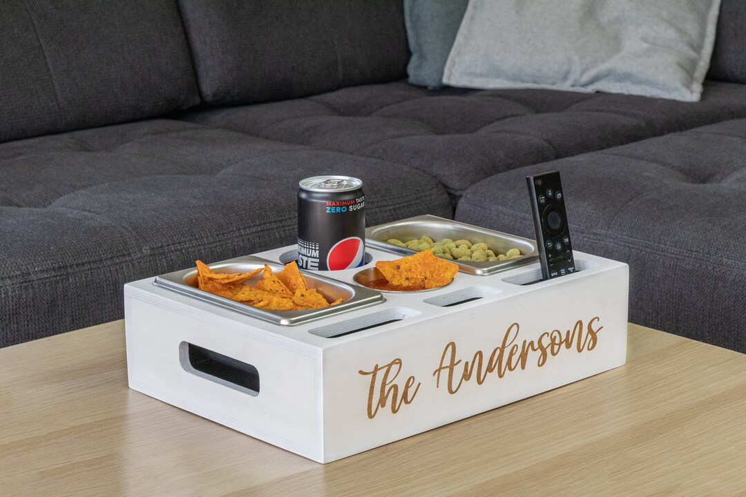 Couch Box, Personalized Sofa Butler; Tv Box; Sofa Butler; Couch Console ...