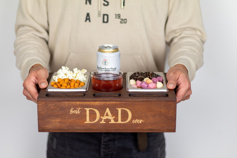 Personalized Couch Box: Sofa Butler With Snack Bowls - Etsy