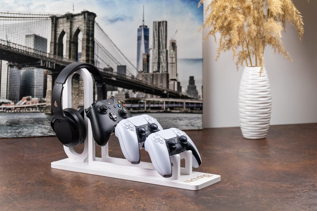 Engraved 3 Tier Controller Holder, Headphone Stand, Headset Stand ...