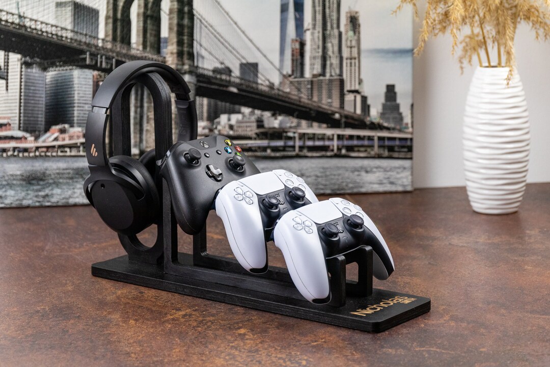 Personalized 3 Tier Controller Holder Headphone Stand - Etsy