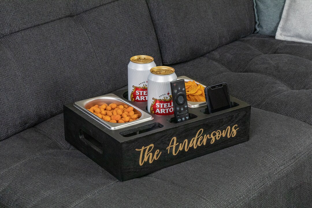 Couch Organizer Box, Tv Controller Stand, Personalized Mini Couch Bar ...
