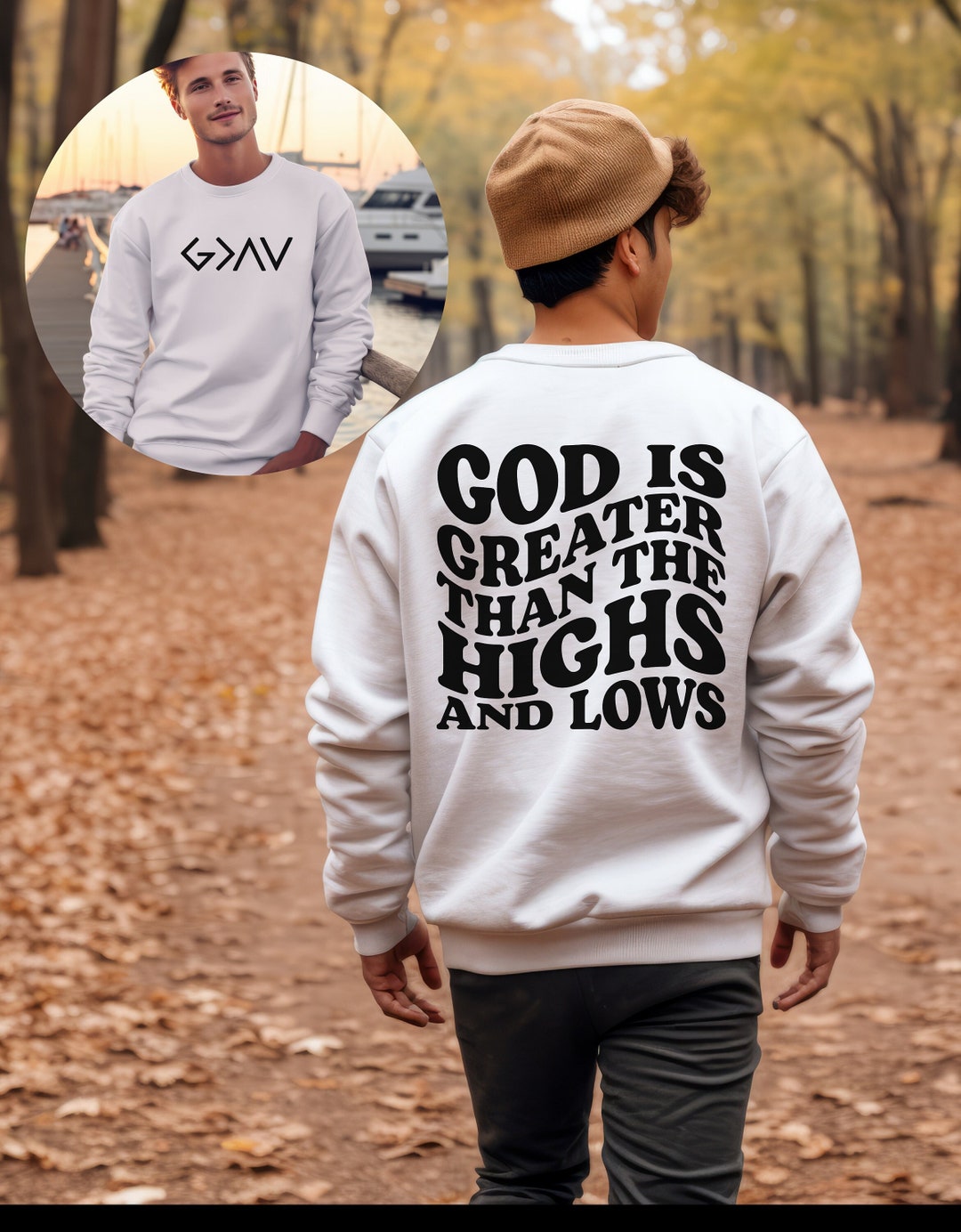 Men's Crewneck, Christian Men's, Christian Sweatshirt, God Crewneck ...