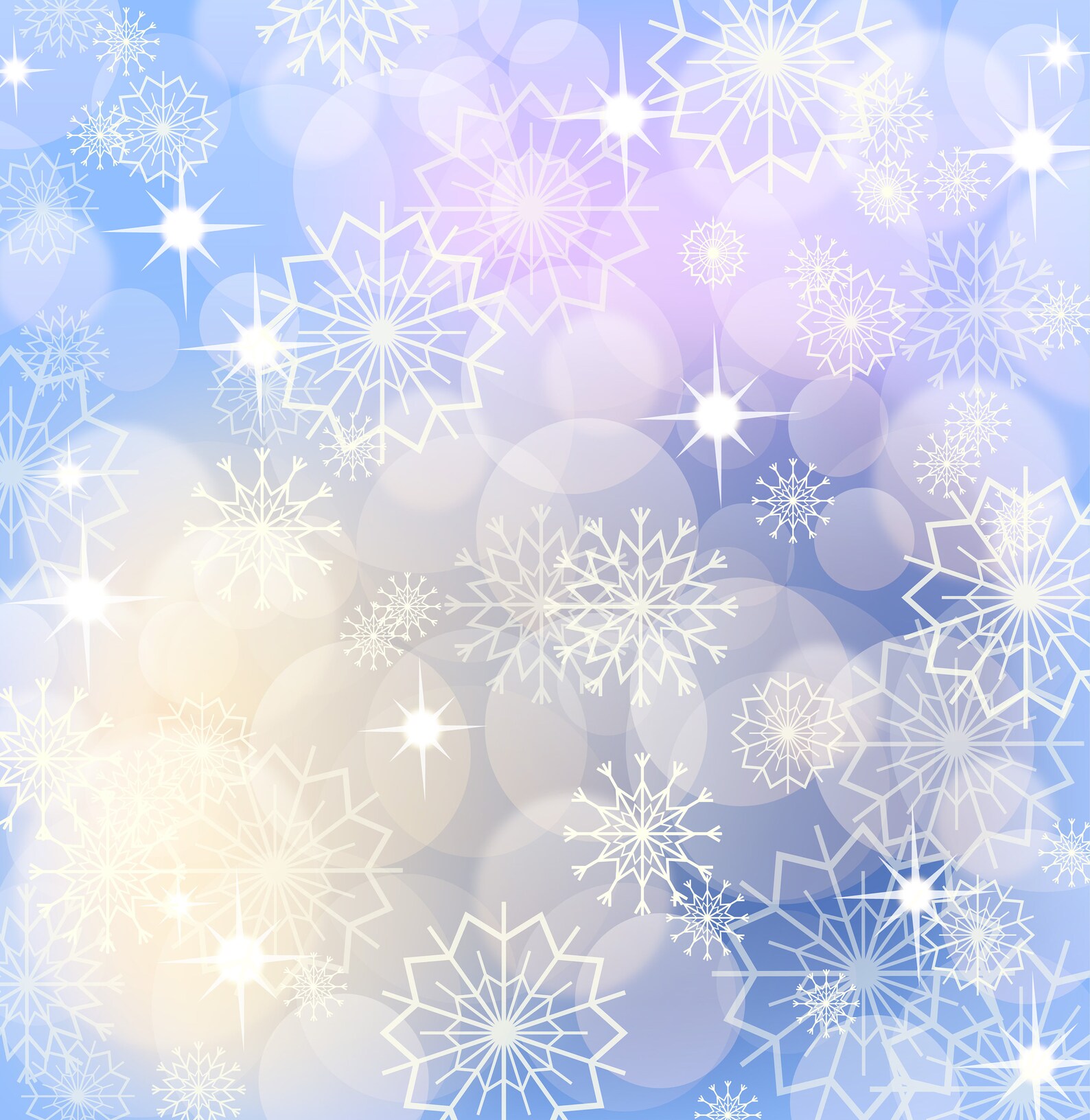 Winter's Beauty: Snowflake Background Digital Files - Instant Download ...