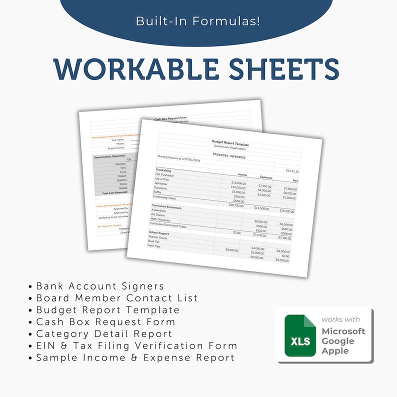 40+ Treasurer Templates, Forms, Spreadsheets, Letters, Checklists and ...