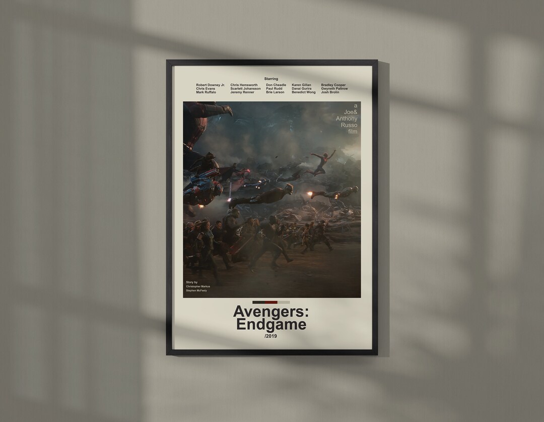 Avengers Endgame - Premium Artwork Film Poster - Etsy