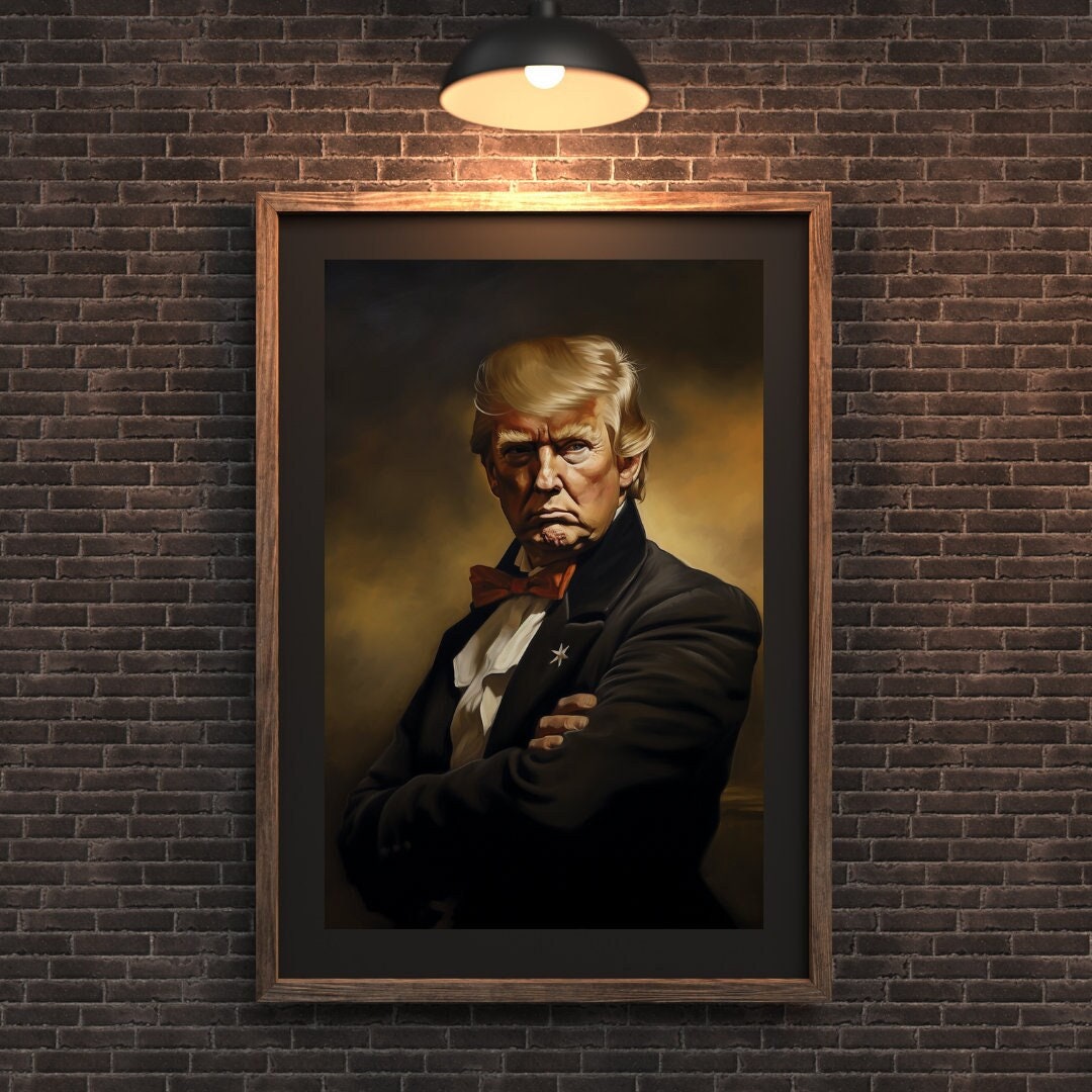 Digital Download Classic Portrait of Donald Trump Printable Digital ...