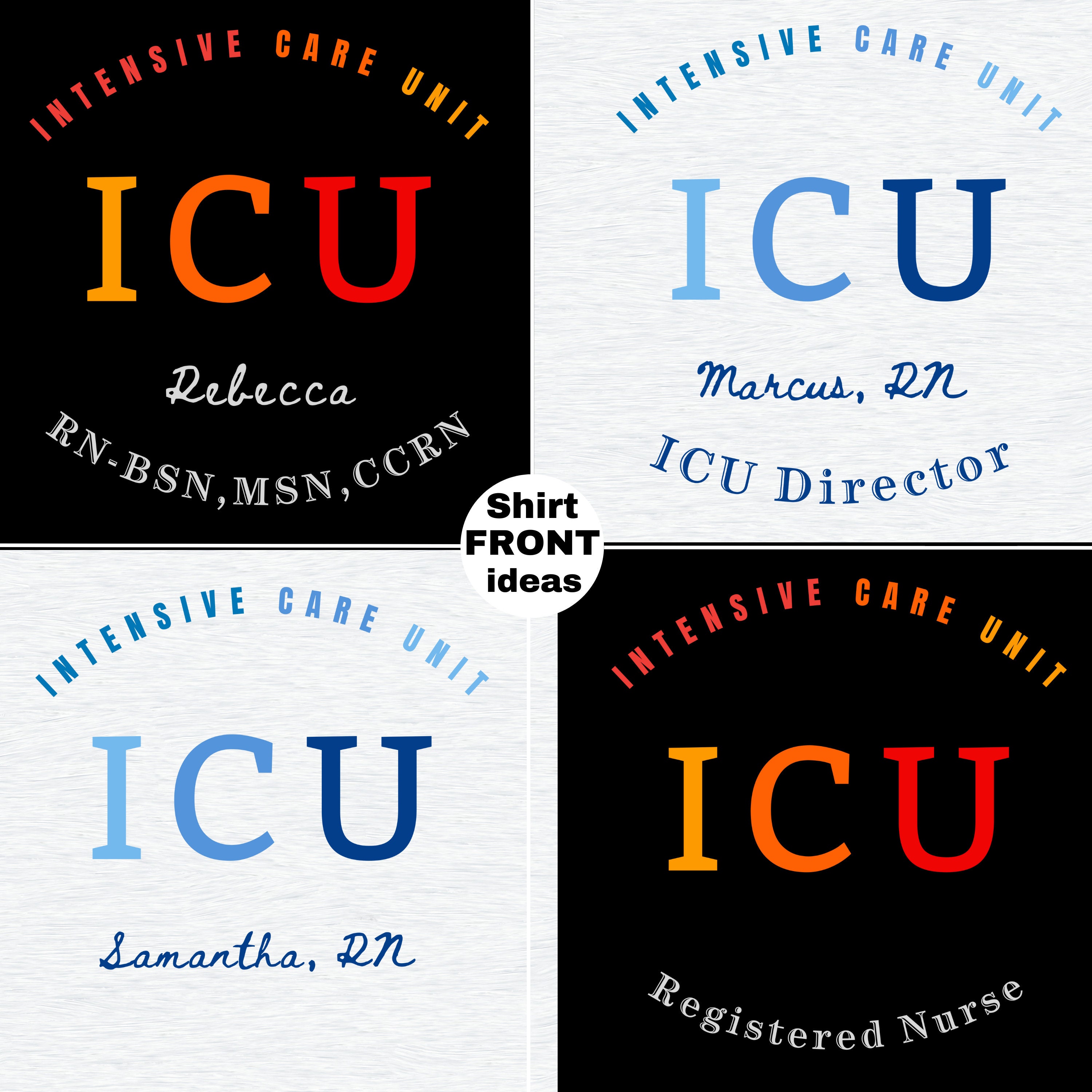 Custom ICU Long Sleeve Tee, Personal ICU Nurse Shirt, Icu Nurse, New ...