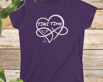 Tini Time Shirt Women's Funny Drinking and Martini Shirts for Trendy ...