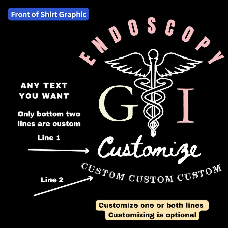 Custom Medical, Stomach Graphic, GI Shirt, Personalized GI ...