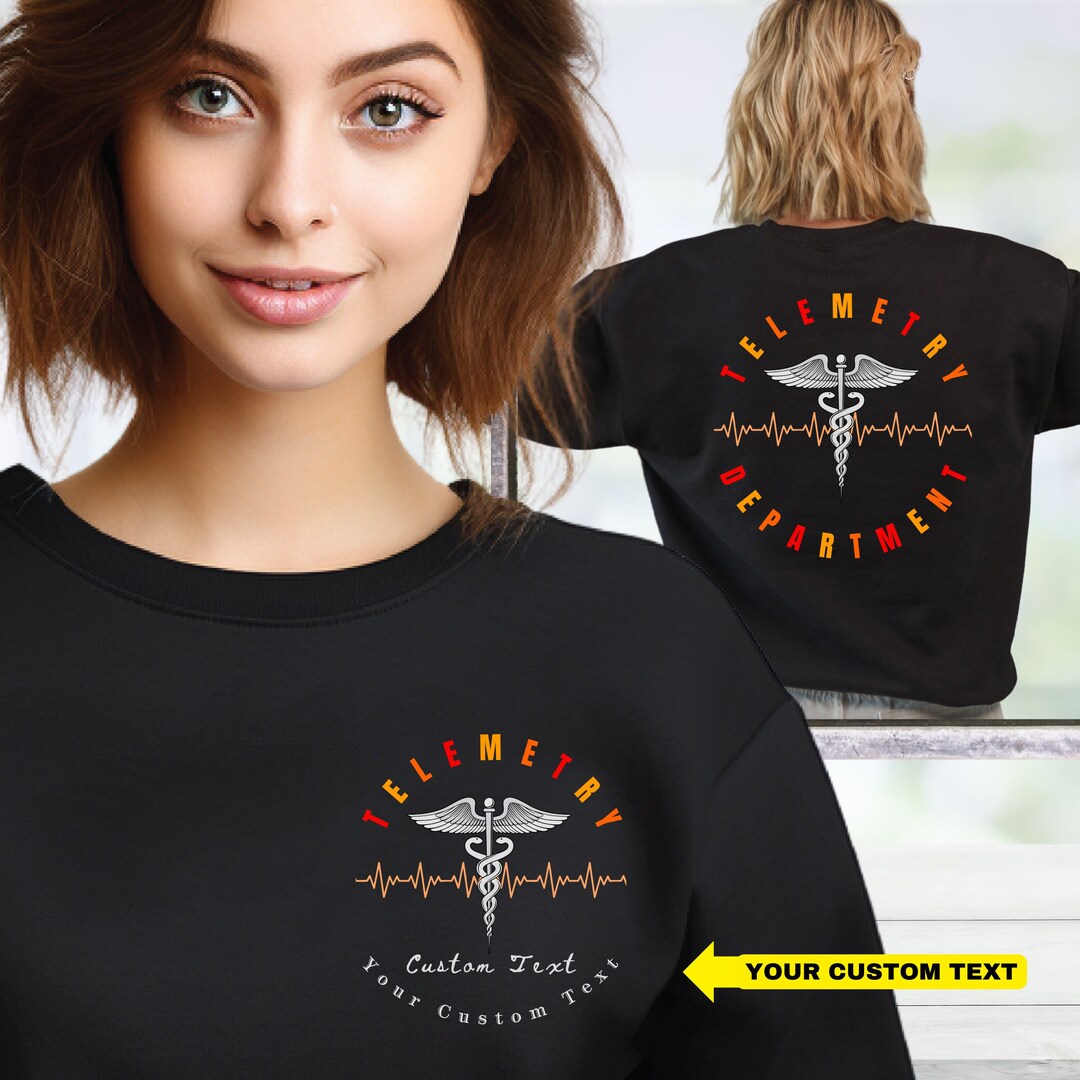 Personalized Telemetry Nurse Sweatshirt Unisex Sweater - Etsy