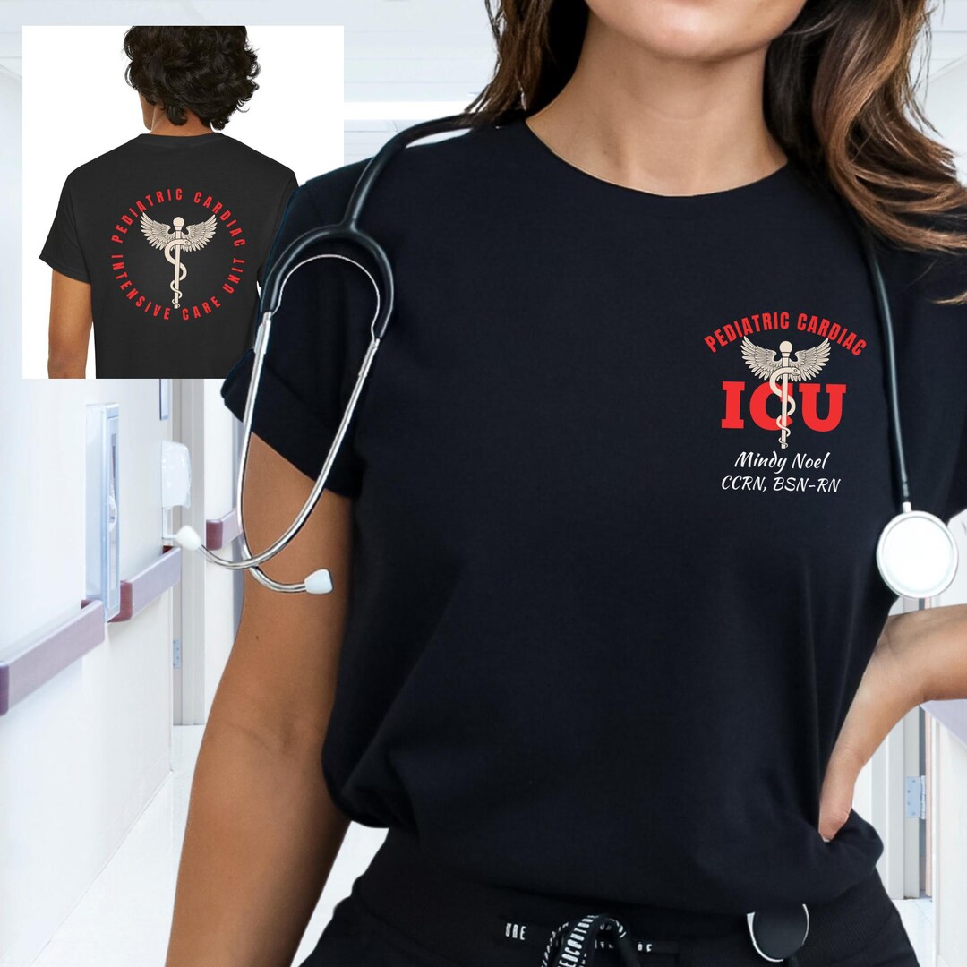 PCICU Shirt: Pediatric Cardiac ICU, Red Font Design - Etsy