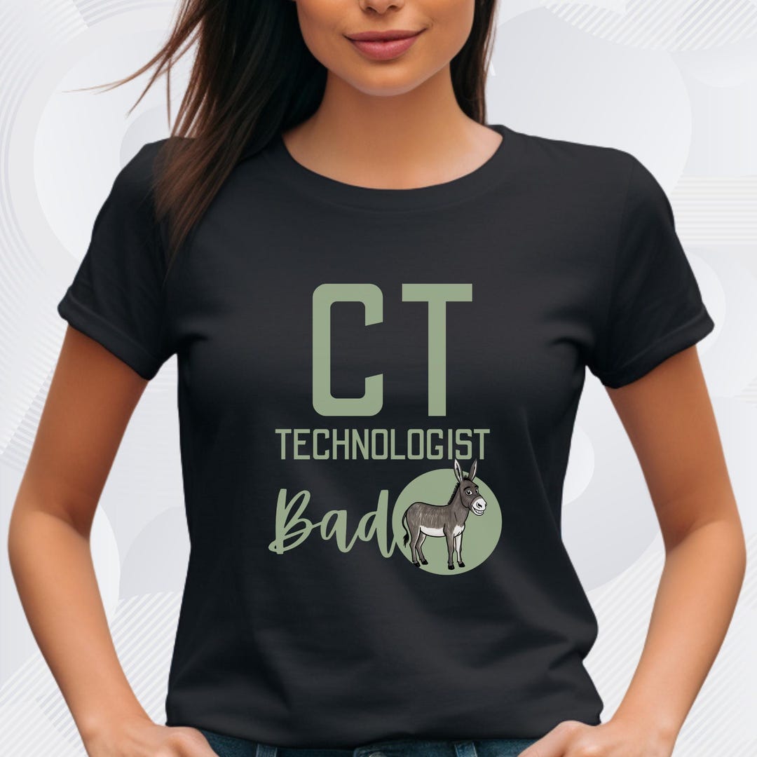 Funny Bad Ass CT Tech Shirt- Green Font Donkey: CT Gifts and Apparel - Etsy