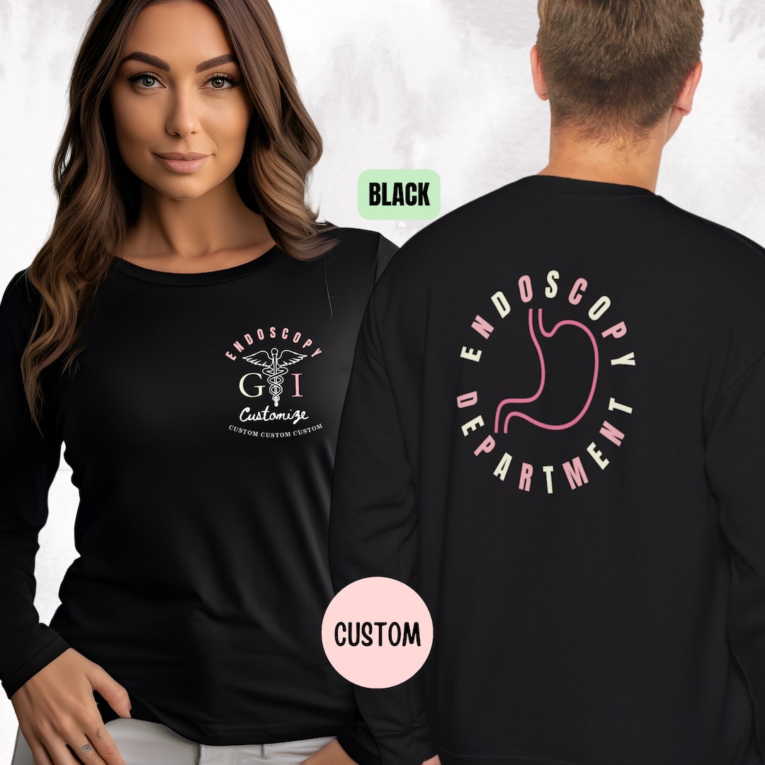 Custom Medical, Stomach Graphic, GI Long Sleeve Shirt, Personalized GI ...