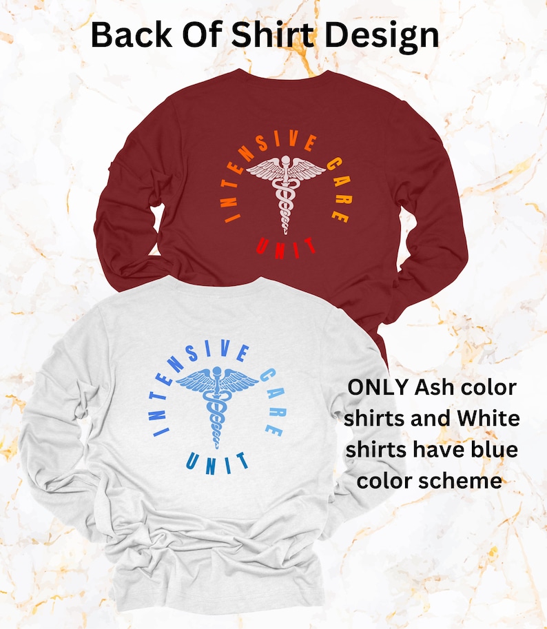 Custom ICU Long Sleeve Tee, Personal ICU Nurse Shirt, Icu Nurse, New ...