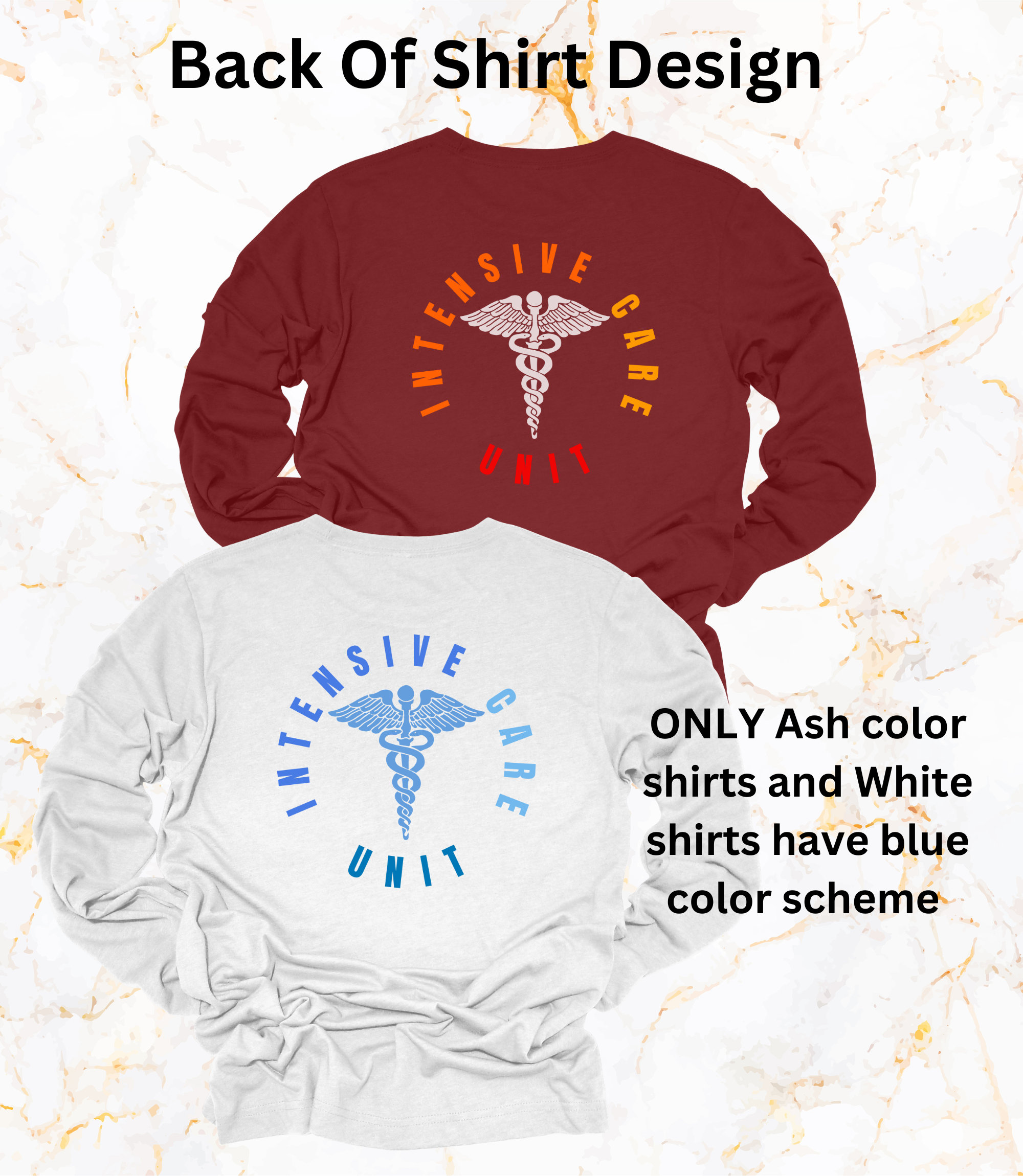 Custom ICU Long Sleeve Tee, Personal ICU Nurse Shirt, Icu Nurse, New ...