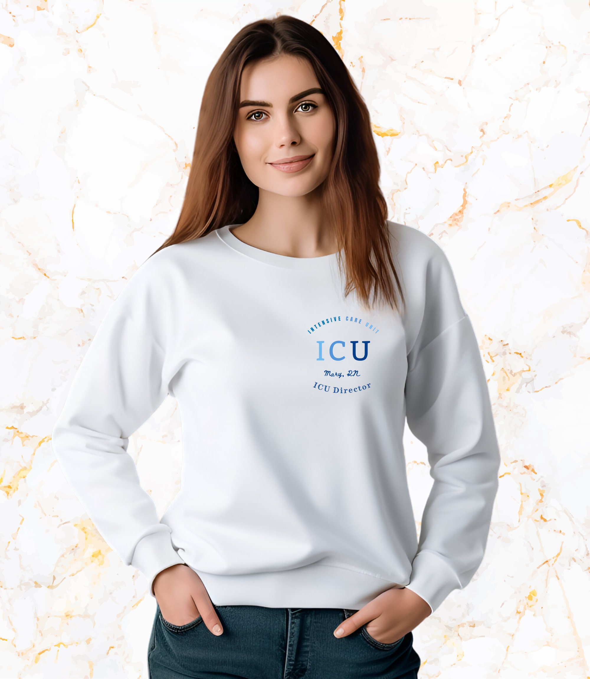 Custom ICU Long Sleeve Tee, Personal ICU Nurse Shirt, Icu Nurse, New ...