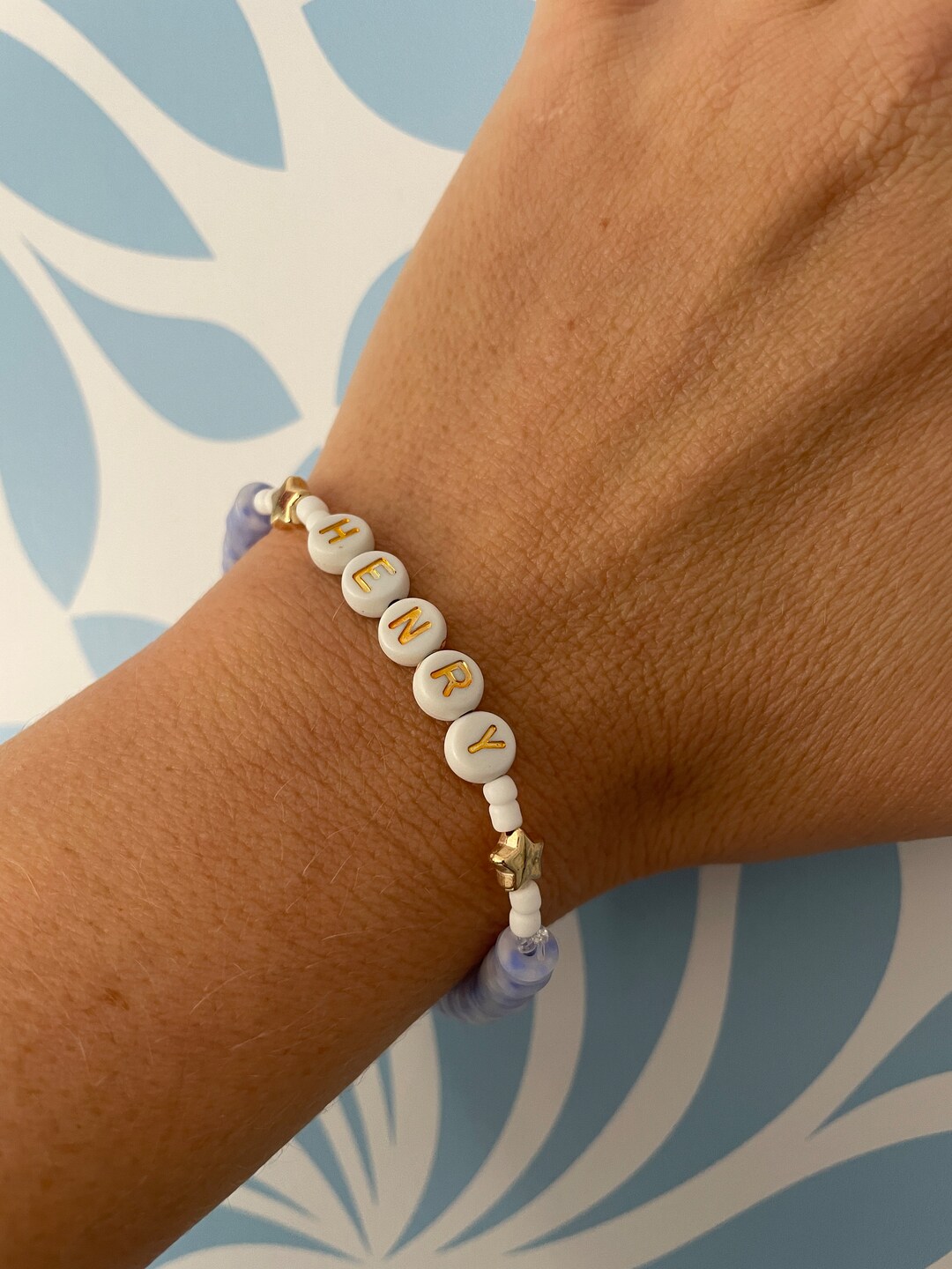 Custom Name Clay Bracelet - Etsy