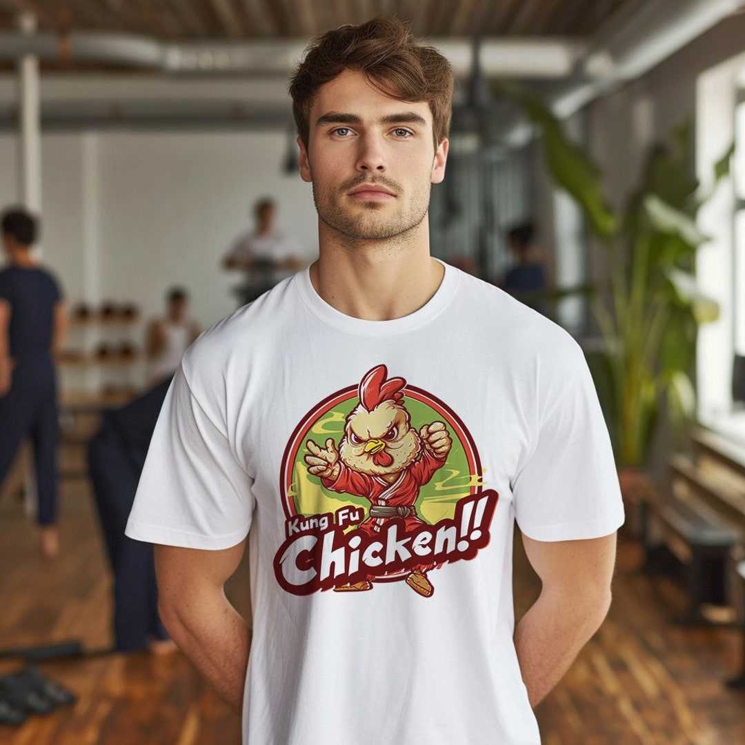 Kung Fu Chicken, Chicken Warrior, Kung Fu Warrior, Martial Arts Tee ...