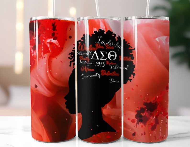 Delta Sigma Theta Sorority Tumbler Wrap: Stylish & Proud Design - Etsy