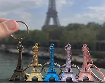 Set of 3 Eiffel Tower Keychains Authentic Parisian Charm in Your Pocket ...