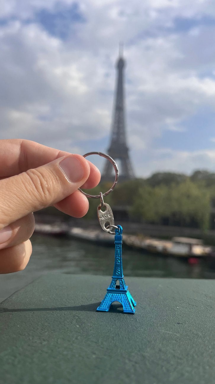 Set of 3 Eiffel Tower Keychains – Authentic Parisian Charm in Your ...