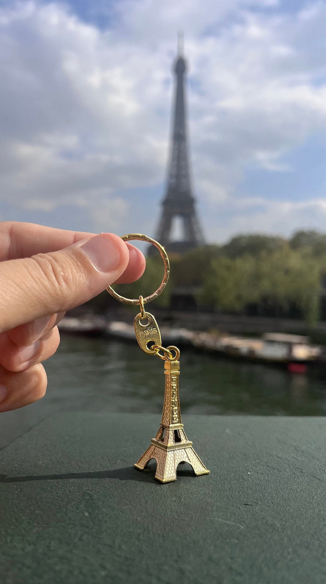 Set of 3 Eiffel Tower Keychains – Authentic Parisian Charm in Your ...