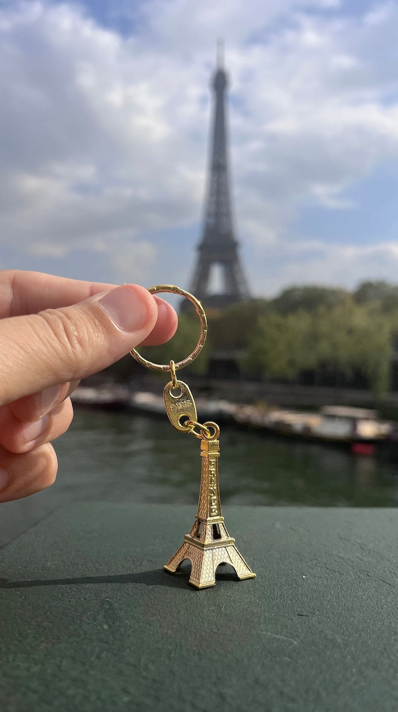 Set of 3 Eiffel Tower Keychains – Authentic Parisian Charm in Your ...